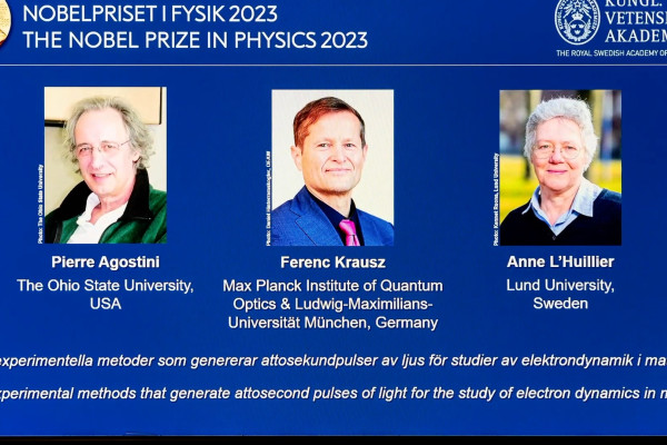 Ini dia, tiga ilmuwan peraih Penghargaan Nobel Fisika 2023 - ANTARA News