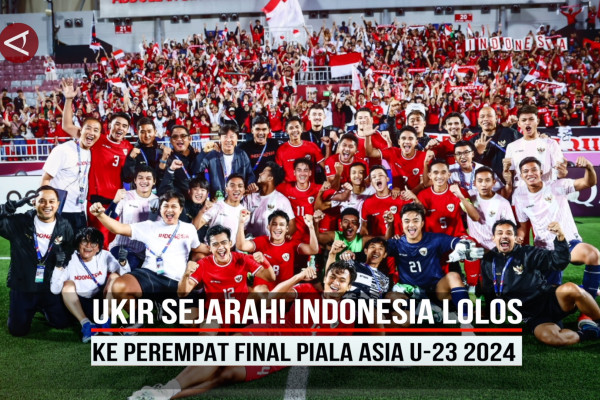Ukir sejarah! Indonesia lolos ke perempat final Piala Asia U-23 2024 ...