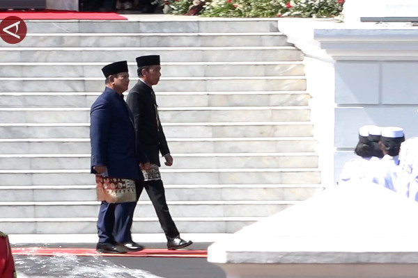 Prabowo dampingi Jokowi tinggalkan Istana Merdeka - ANTARA News