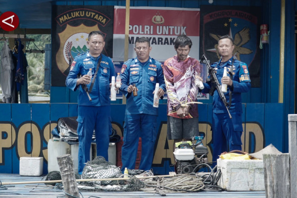 Polda Malut amankan pelaku bom ikan di perairan Halmahera Selatan - ANTARA News